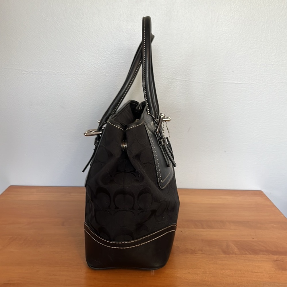 Coach Black Original Coach Bag With Black Leather Str… - Gem